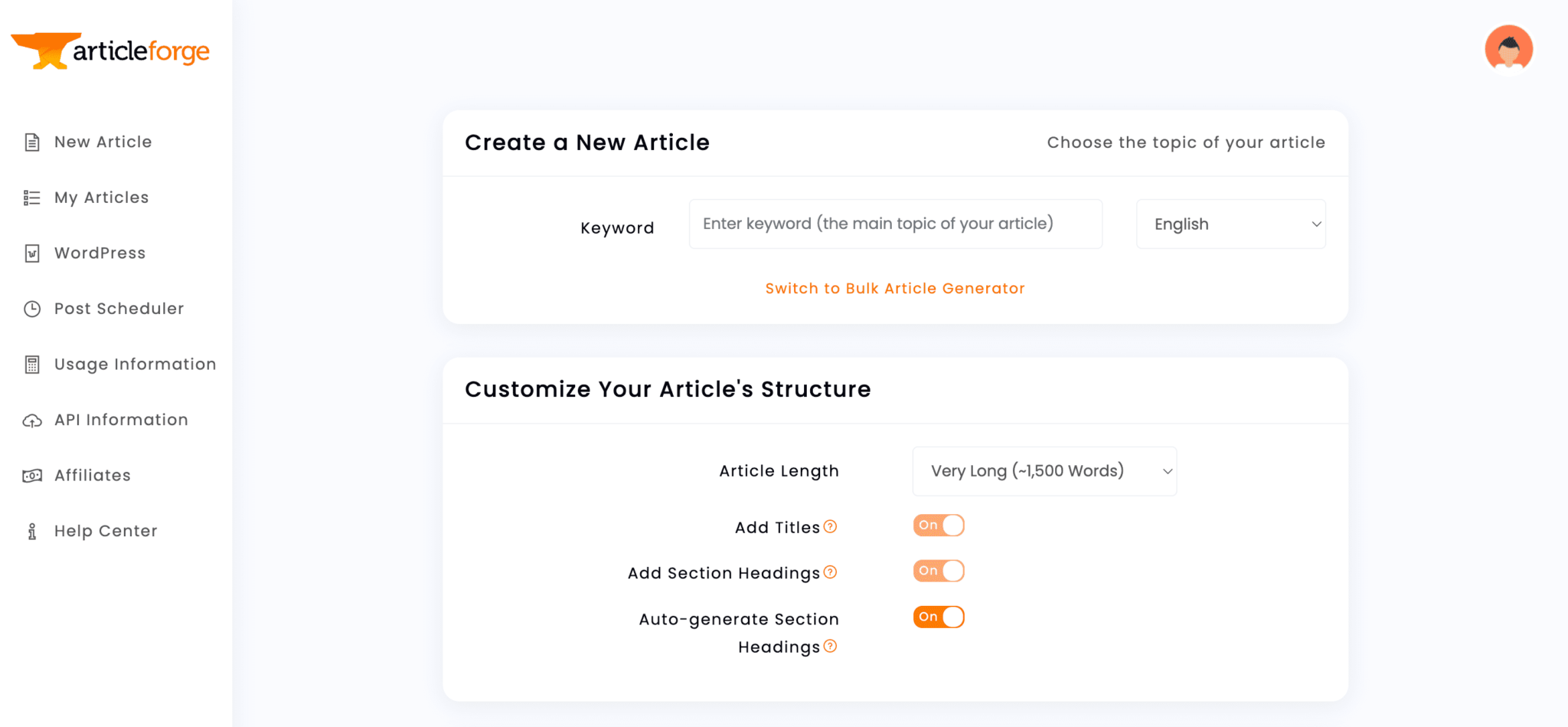 【AIブログライター】Article Forgeレビュー・使い方解説【日本語で使うコツも紹介】 - ライカツ
